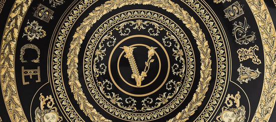 Versace Virtus Gala Black Side Plate – 17 cm – Luxury Dining