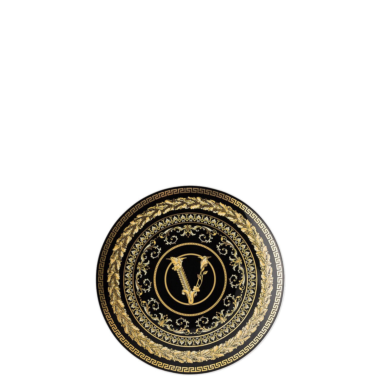 Versace Virtus Gala Black Side Plate – 17 cm – Luxury Dining